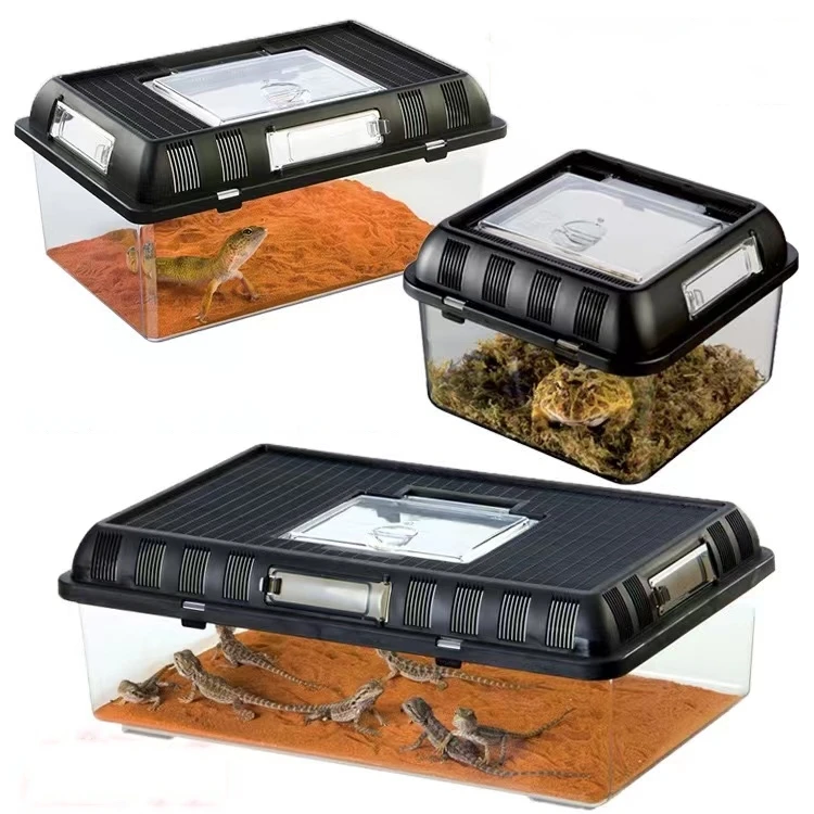 Hot Sell Reptile Feeding Box ,spider Habitat Box ,plastic Critter ...