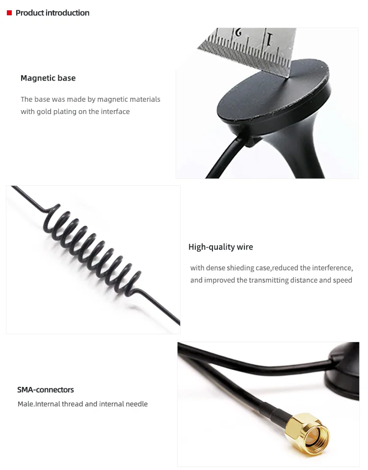 470mhz 433mhz Lora Antenna Magnetic Antena With Sma-j Connector ...