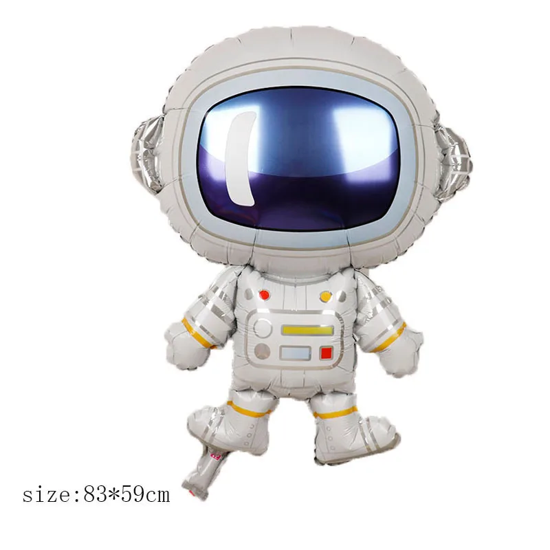 Space Balloon Astronaut Cartoon Helium Moon Star Balloon