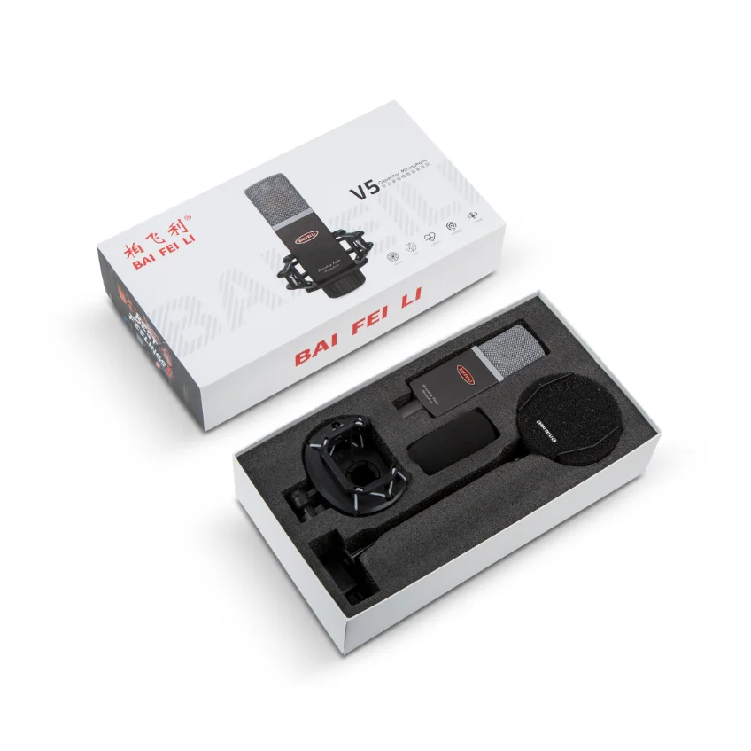 BAIFEILI V5 XLR Microphone - Professional Studio Recording