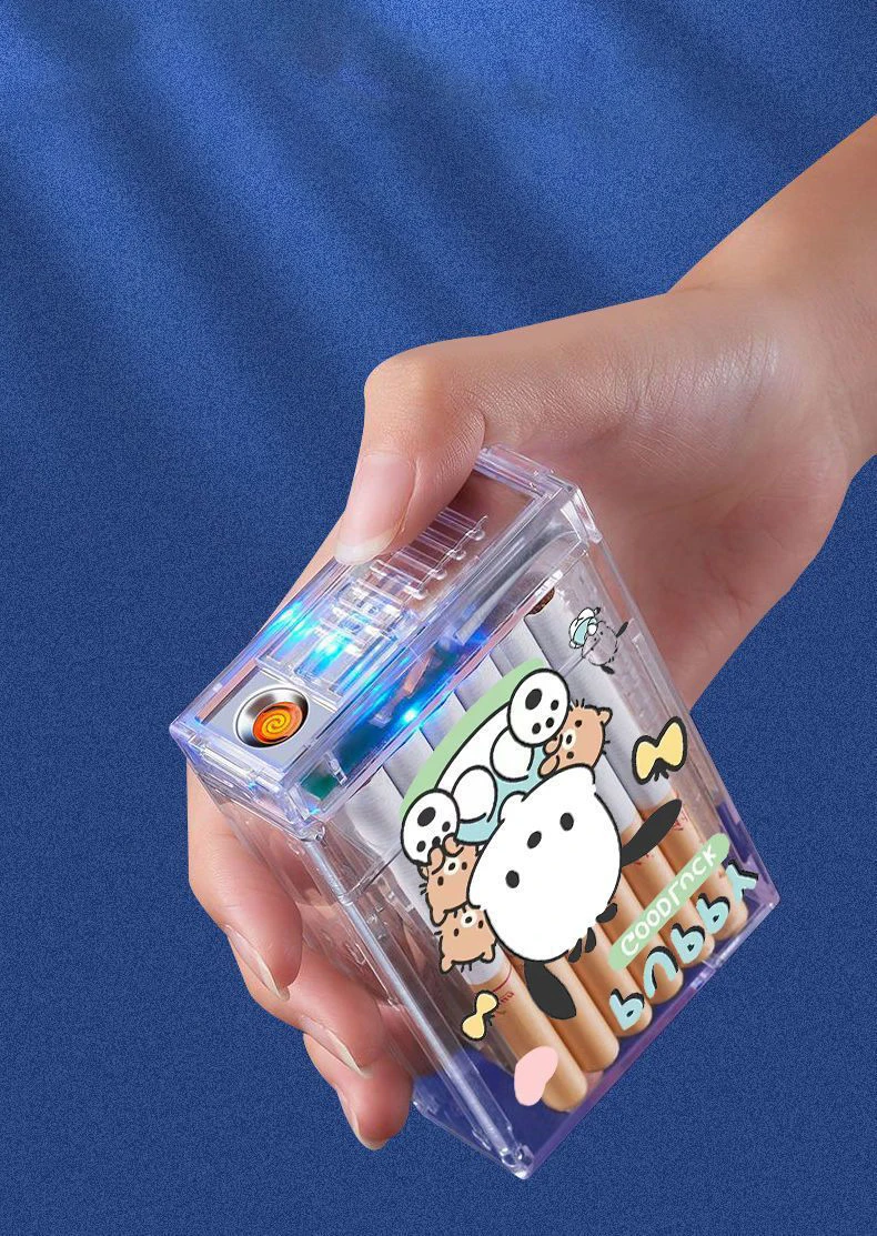 Kuromi Hello Kitty Cigarette Case Lighter - Cute USB Electric Lighter ...