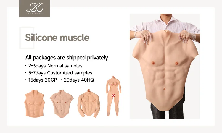Muscle Suit with Muscular Arms - Realistic Silicone Simulation