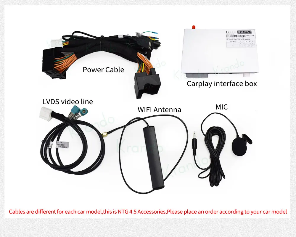 Krando Wireless Smart Carplay Box for Mercedes BENZ S CLASS W221 W222 ...