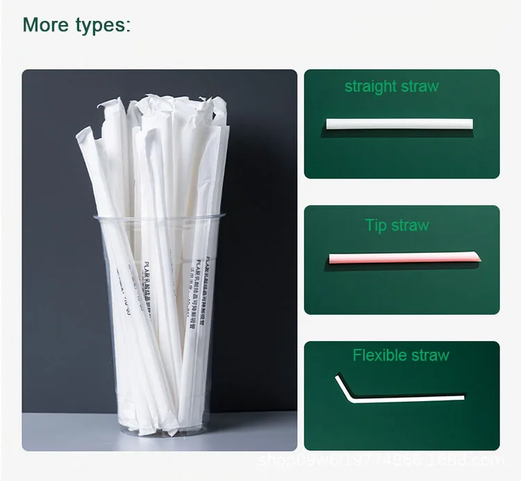 Custom Logo Individual Package 100% Biodegradable Flexible Drinking ...