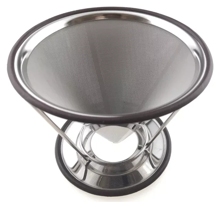 Portable Stainless Steel Pour Over Coffee Filter V60 Drip Coffee ...