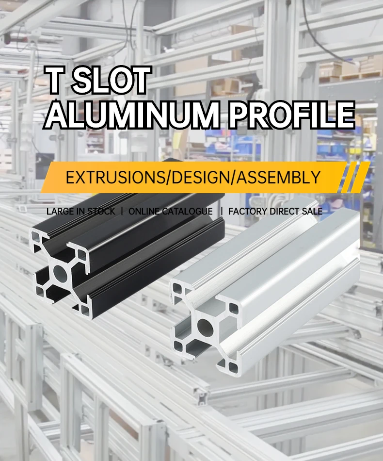 Profil T Nut Modular Alu Fittings - T-Slotted Aluminum Extrusion