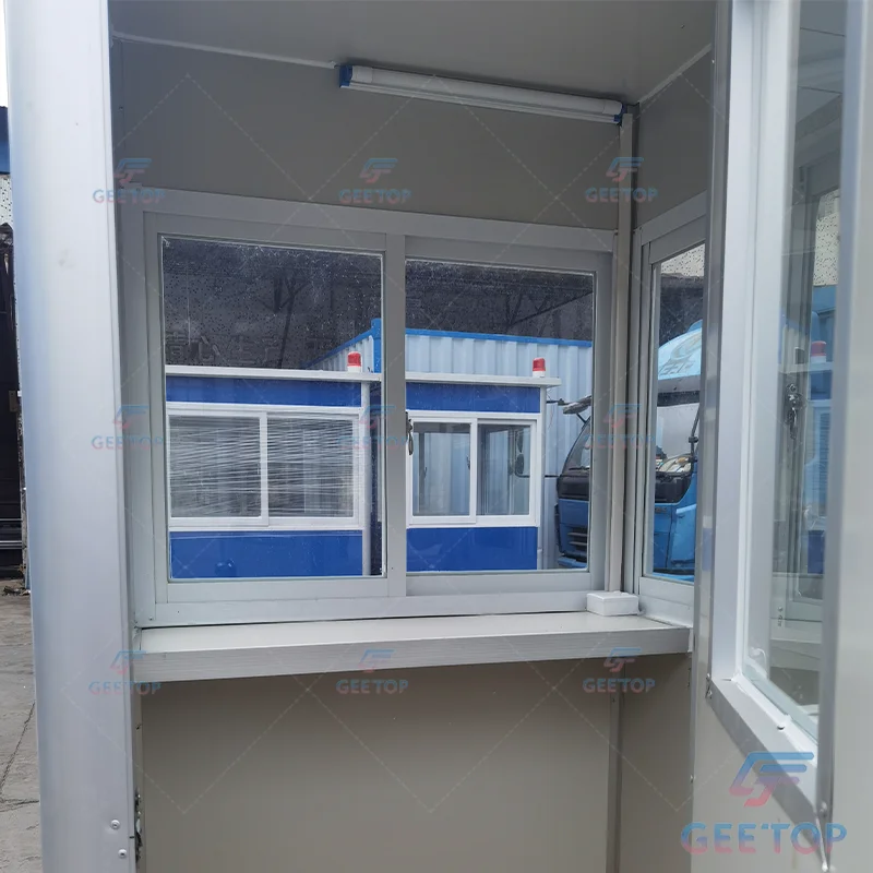 Safe Metal Guard House Cabin Prefab Security Lock Box With Different ...