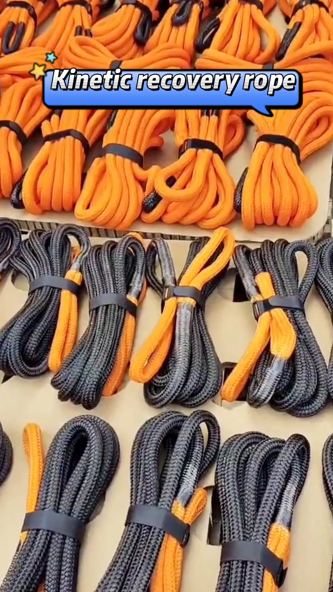 4x4 Double Braided Recovery Rope Kinetic Nylon Tow Rope With Eyelets ...