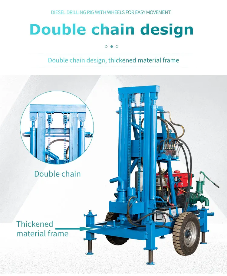 Hiyoung Ground 100m Mobile Perforadora De Pozo De Agua Mini Artesian ...