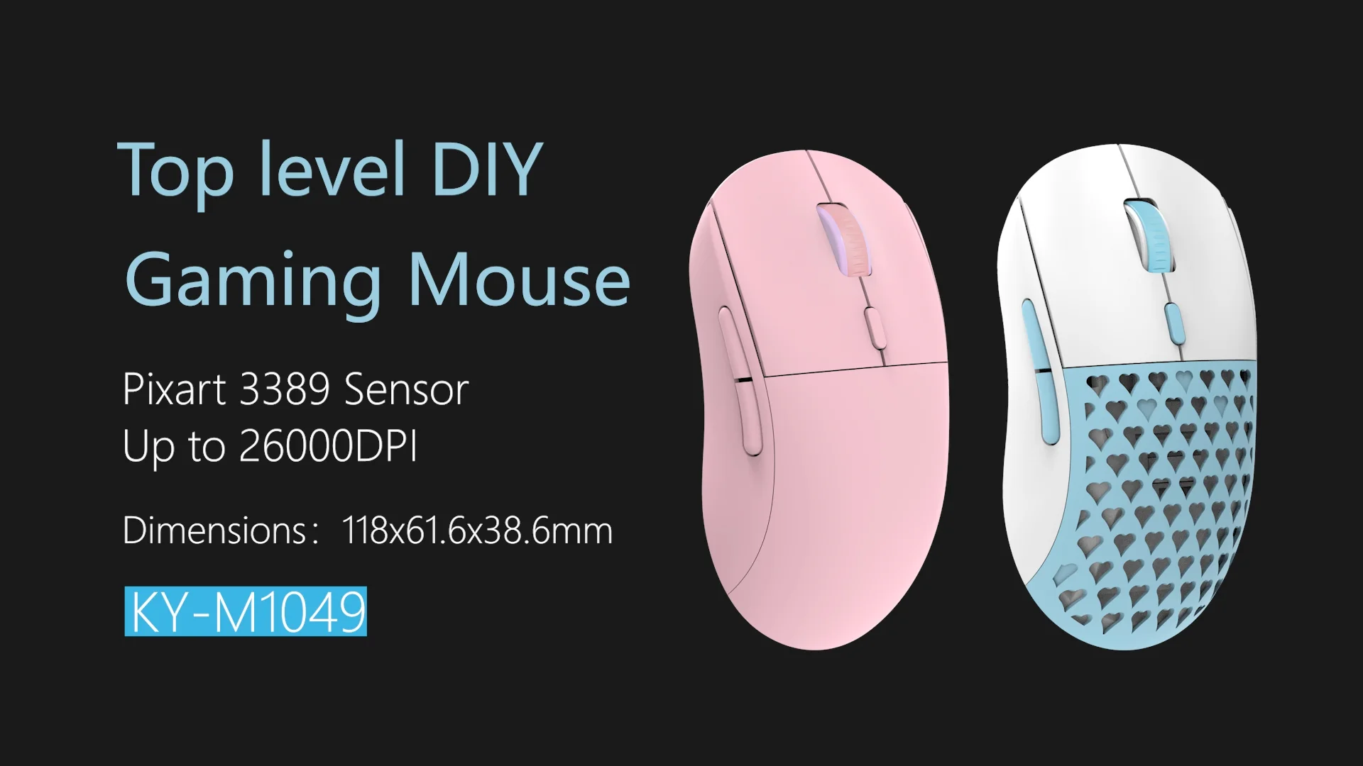 High Quality Ultra Light Diy Gaming Mouse Bt+2.4g+usb Mode Color ...