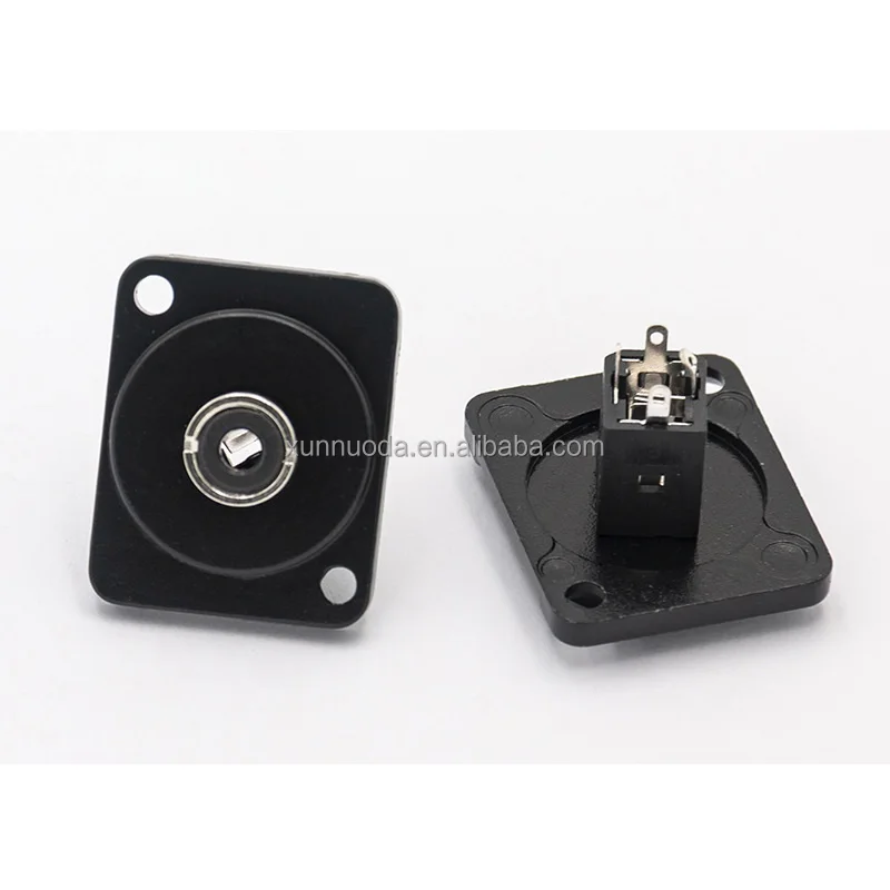 D Type Module Base 3.5mm Stereo Jack Panel Mount Connector - Buy D Type ...