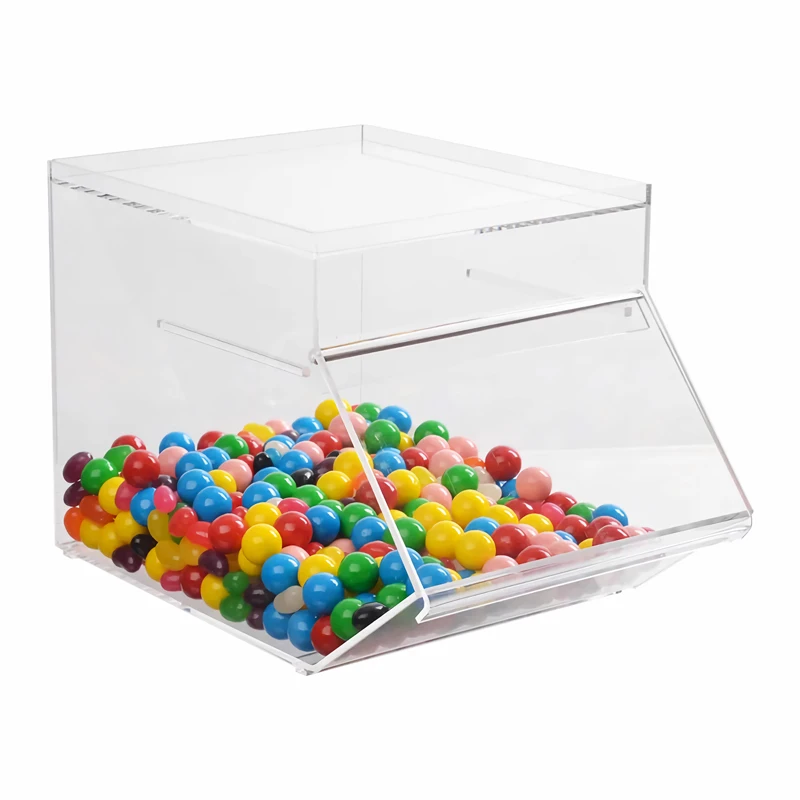 Retail Store Acrylic Display Box Bulk Sweet Candy And Nuts Container ...