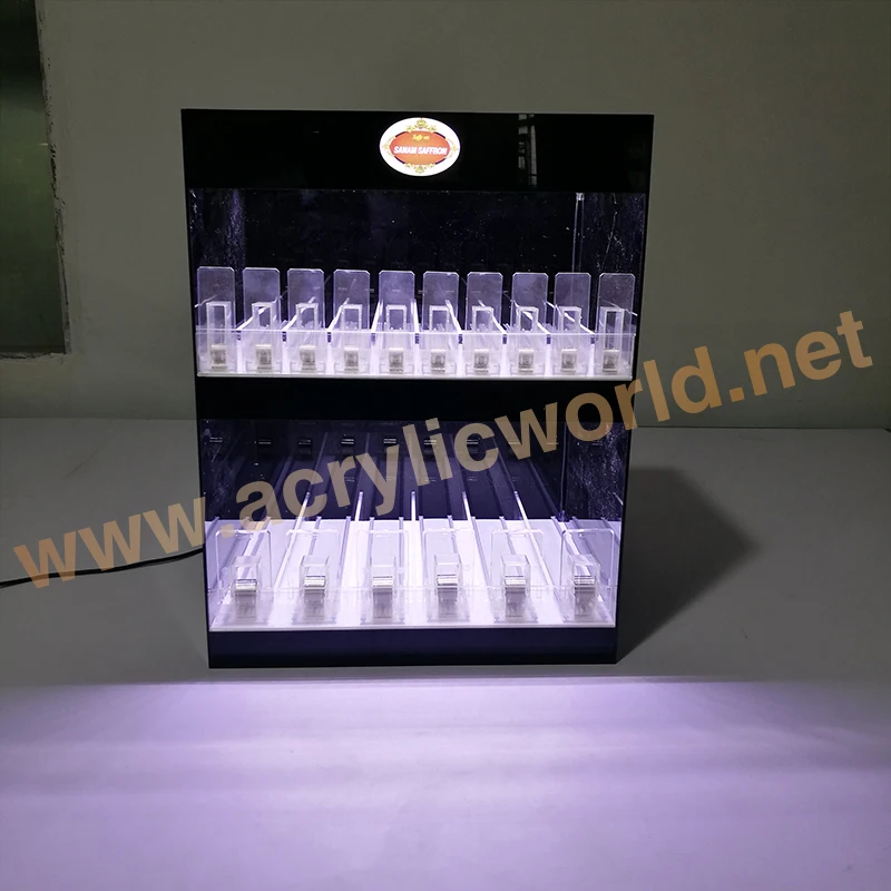 Countertop Perspex Liquids Display Modular Acrylic Bottle Box Display ...