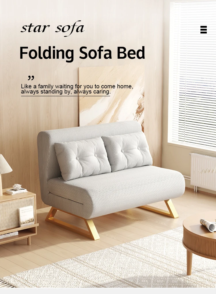 Nordic Light Luxury Sofa Chair - Dual-Use Folding Sofa Bed
