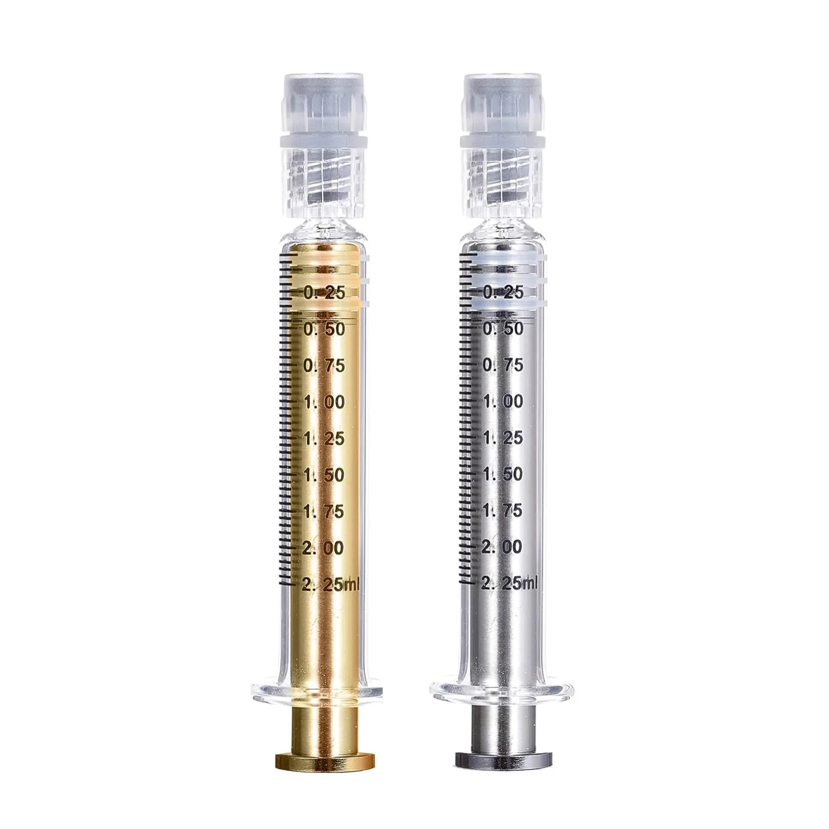 Luxurious Large Small Syringe Luer Cap 1ml 3ml 5ml 10ml Glass Syringes ...