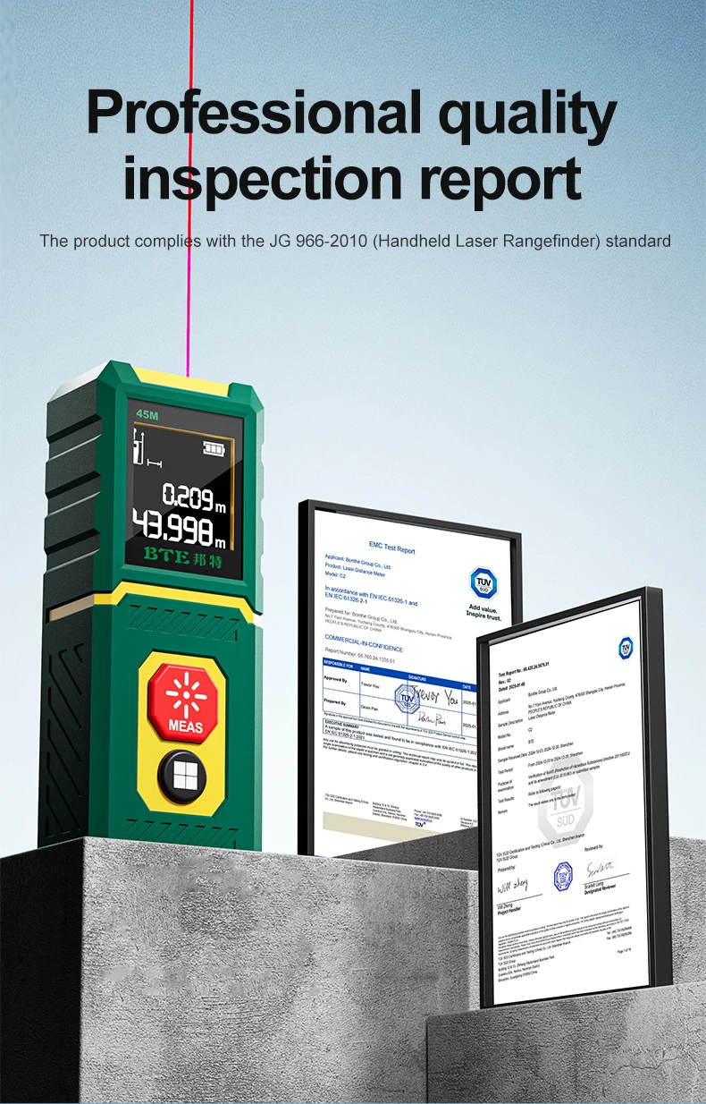 BTE 2025 High Precision Industrial Laser Meter New Hot Sale 45m ...