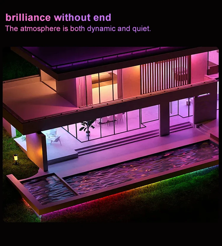 24V Neon LED Light Strip - RGBIC Flexible Full Color Lights