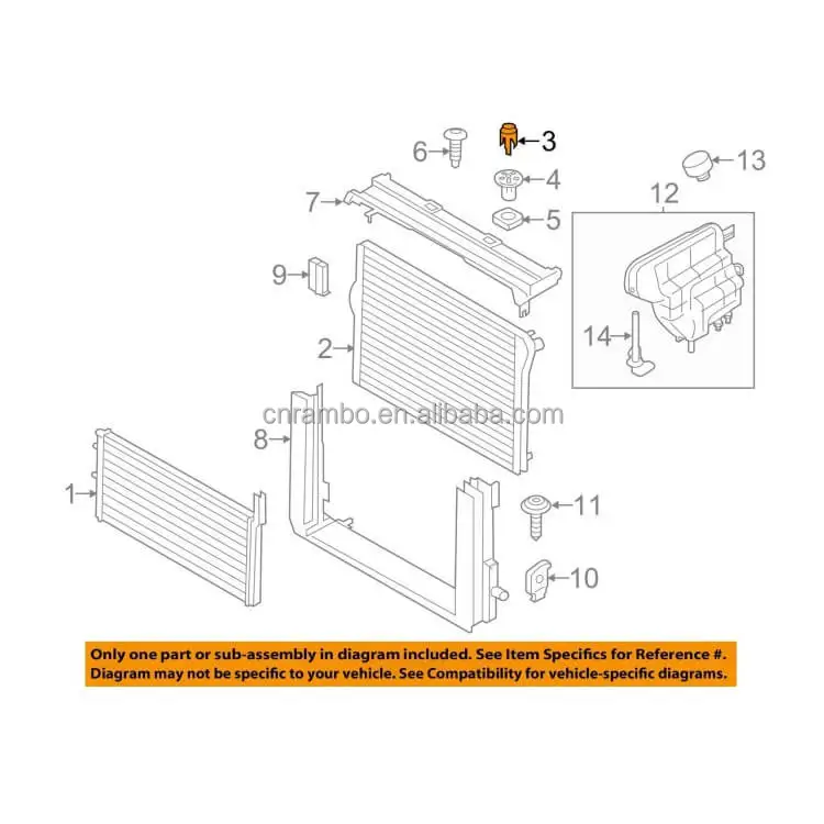 Radiator Plug Logo for BMW 5 Series F10 - 1 Year Warranty