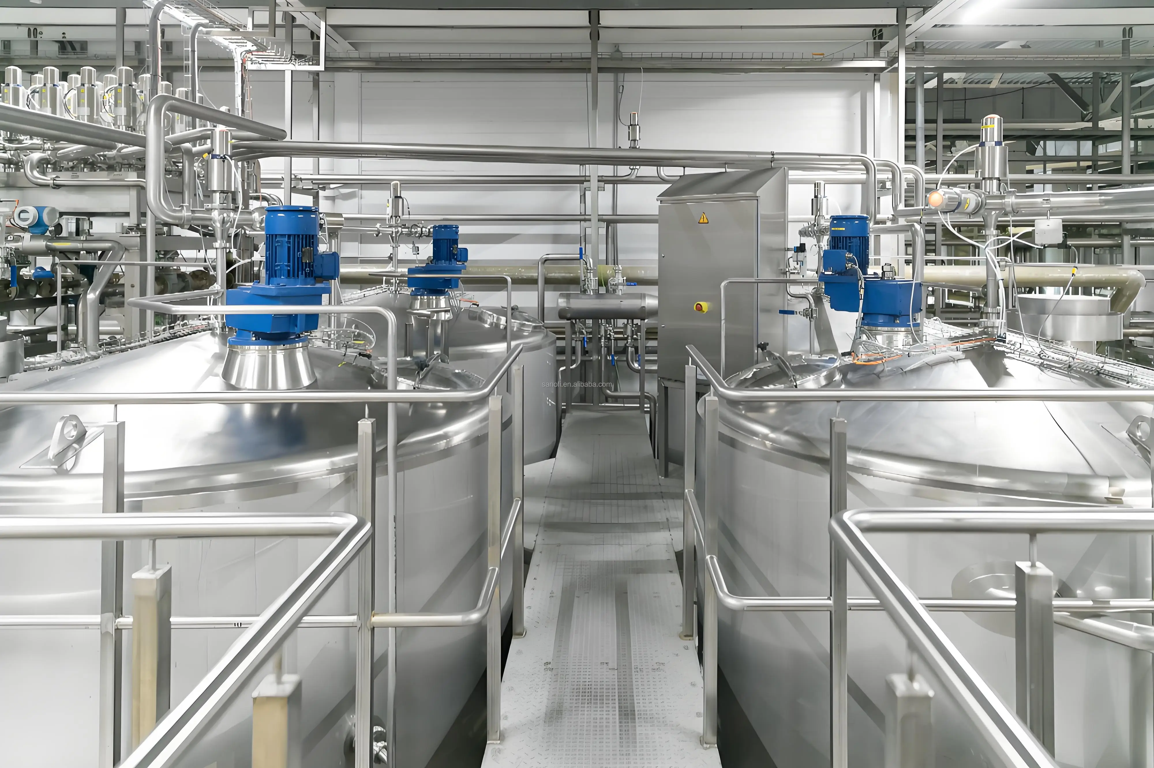 6000L Ice Cream and Chocolate Mixing Tank with Agitation and Heat ...