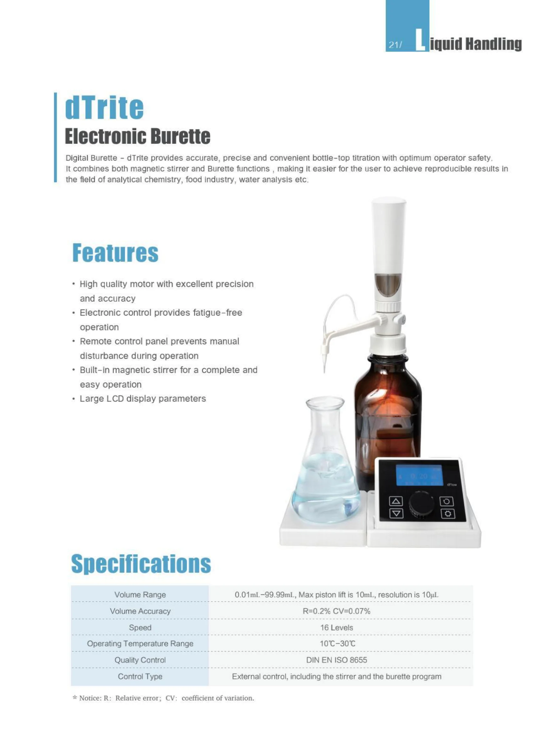 Dlab Device Smart Electronic Digital Byte Recorder Burette DTrite ...