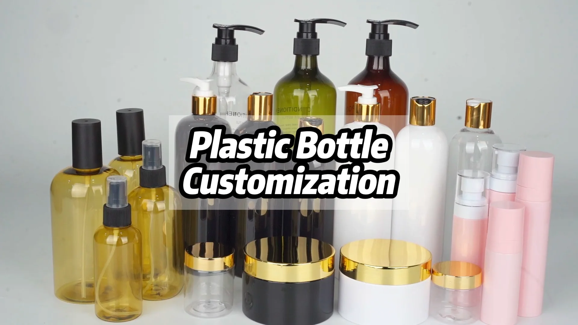 Customized Logo Label Pet Plastic Bottle Round Alcohol Spray Bottle ...