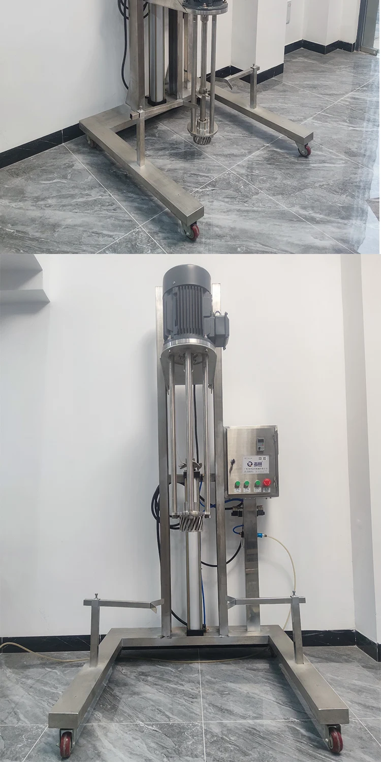 Zt High-shear Pneumatic Lifting Emulsifier Machine Movable Lab ...