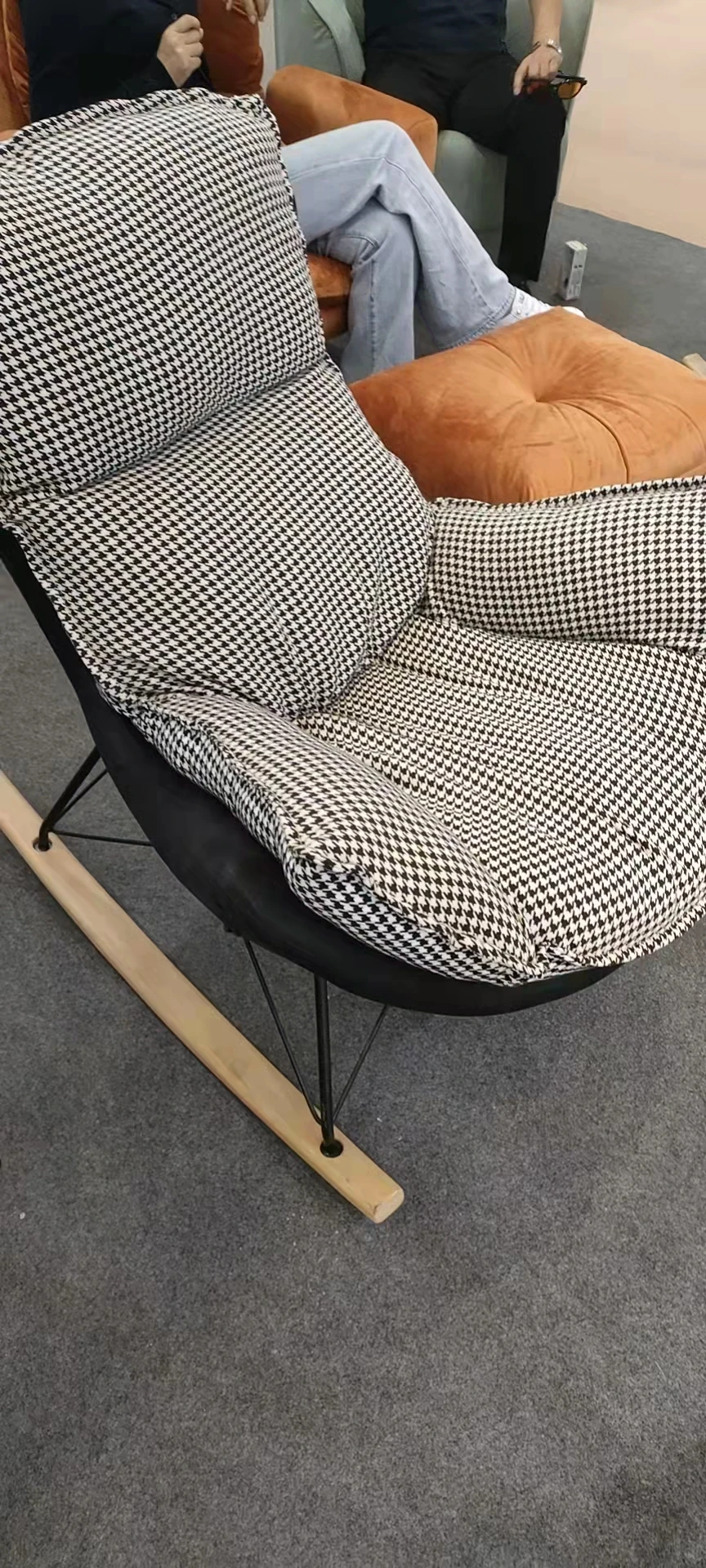 Customization Lobster Rocking Egg Chair With Extended Backrest Leisure ...