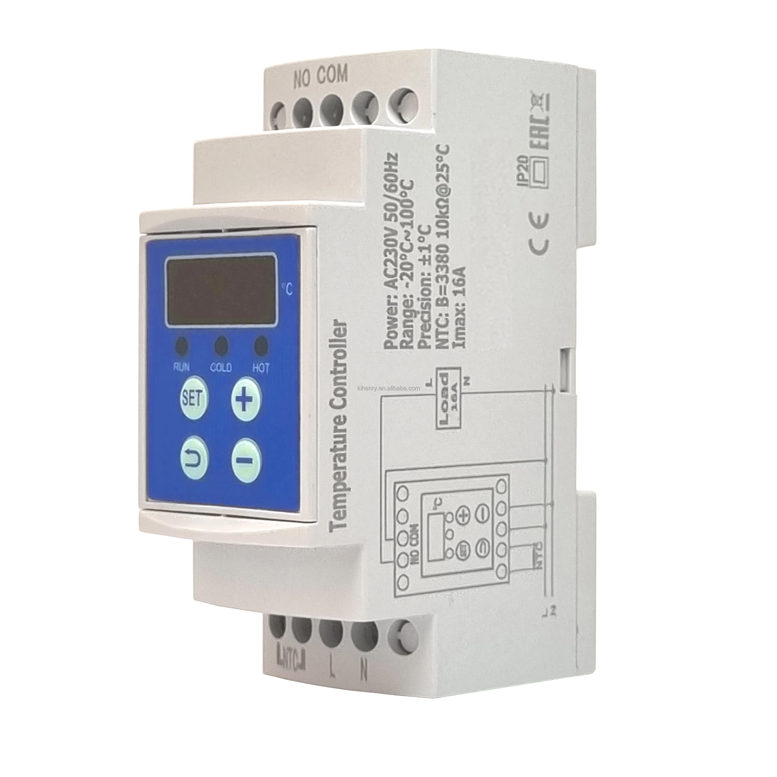 DIN Rail Temperature Controller Thermostat - 2 Year Warranty