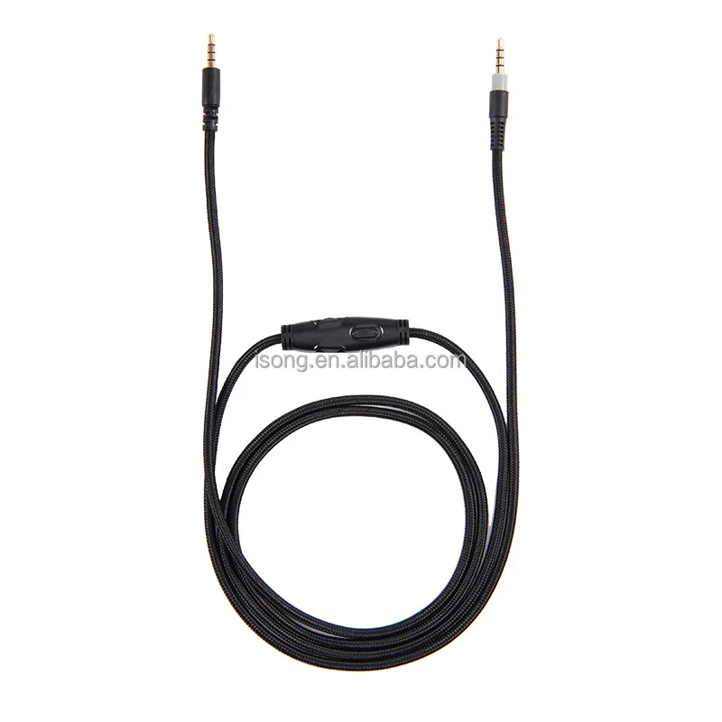 Replacement Upgrade Audio Cable With Mic Microphone Remote Control Line ...