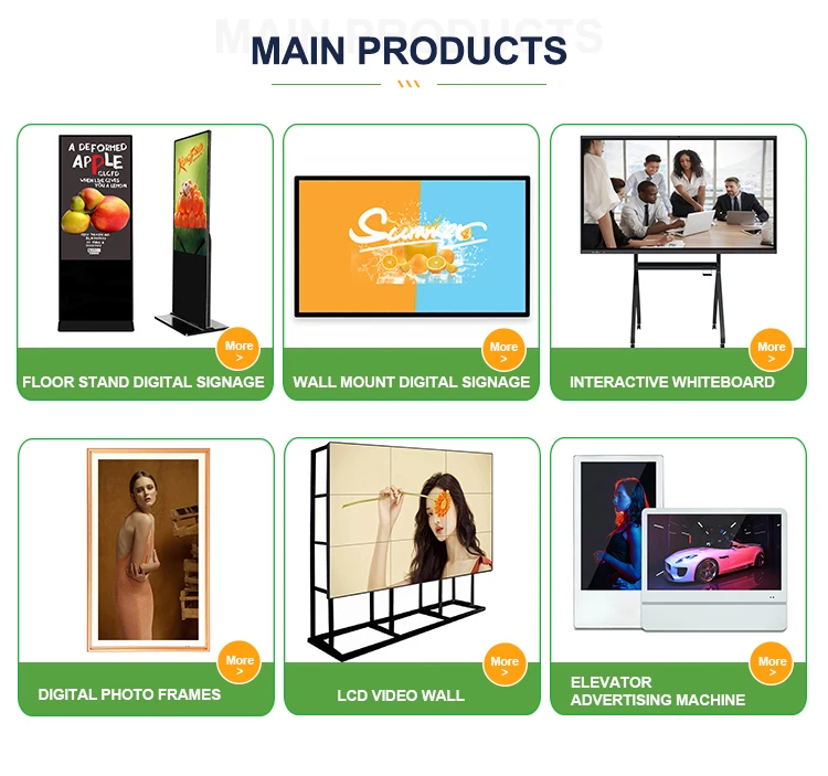 55 Inch Double Sided Floor Stand Indoor Interactive Digital Signage Lcd ...