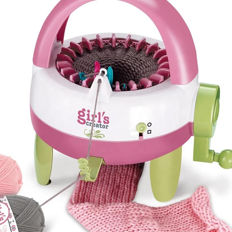 Kids DIY Wool Weaving Loom Machine Toy Smart Knitting Plastic Device ...