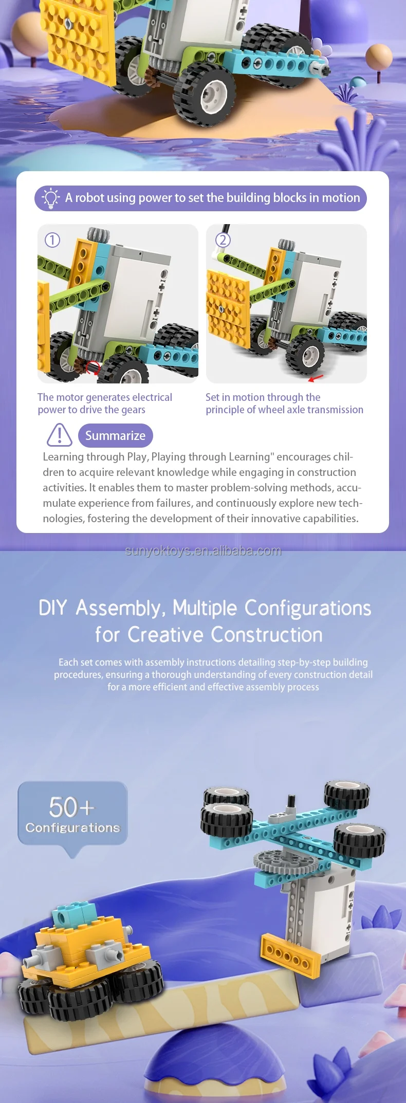 Stem Building Blocks Kit For Kids - Robot Stem Toy