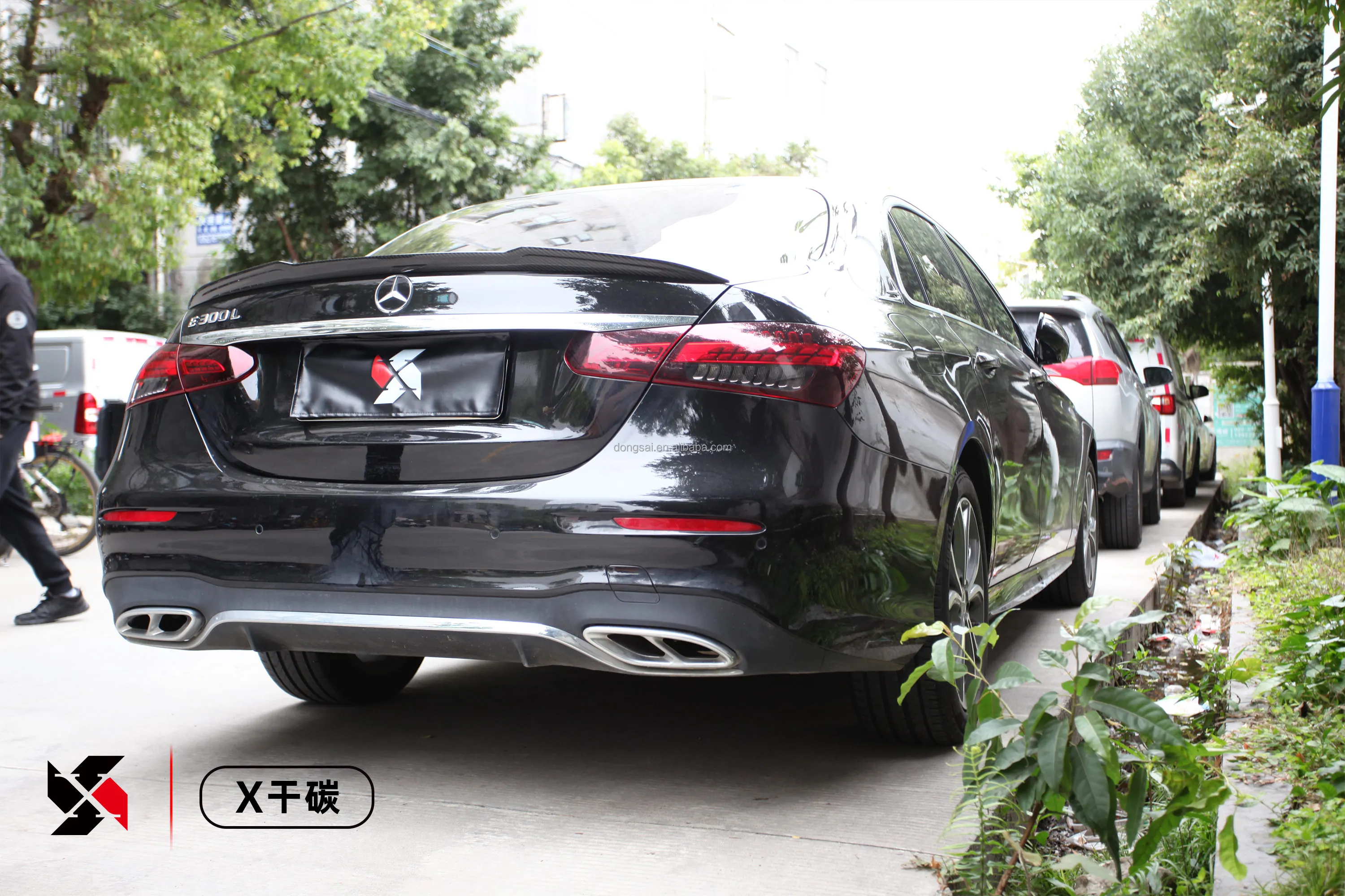 For W213 Dry Carbon Fiber Spoiler E Class 4-Door Sedan E200 E220 E250 ...