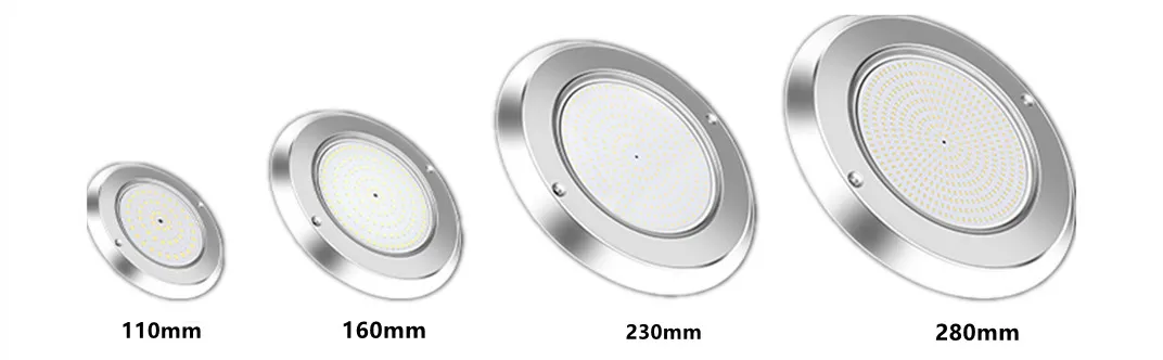 Edison Chip Resin Filled IP68 RGB Slim 10mm AC12V Stainless Steel 316 ...