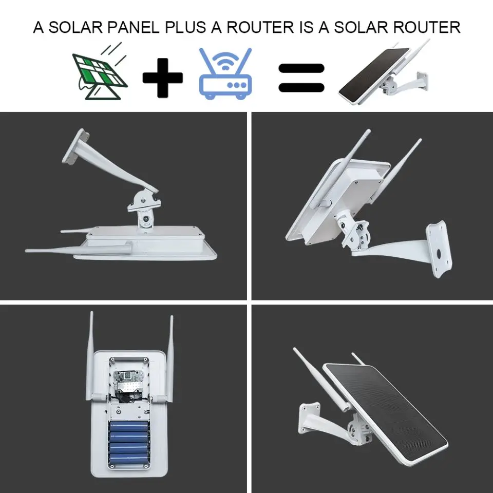 Portable Outdoor Solar Powered 4G Router for Wireless Security Cameras ...