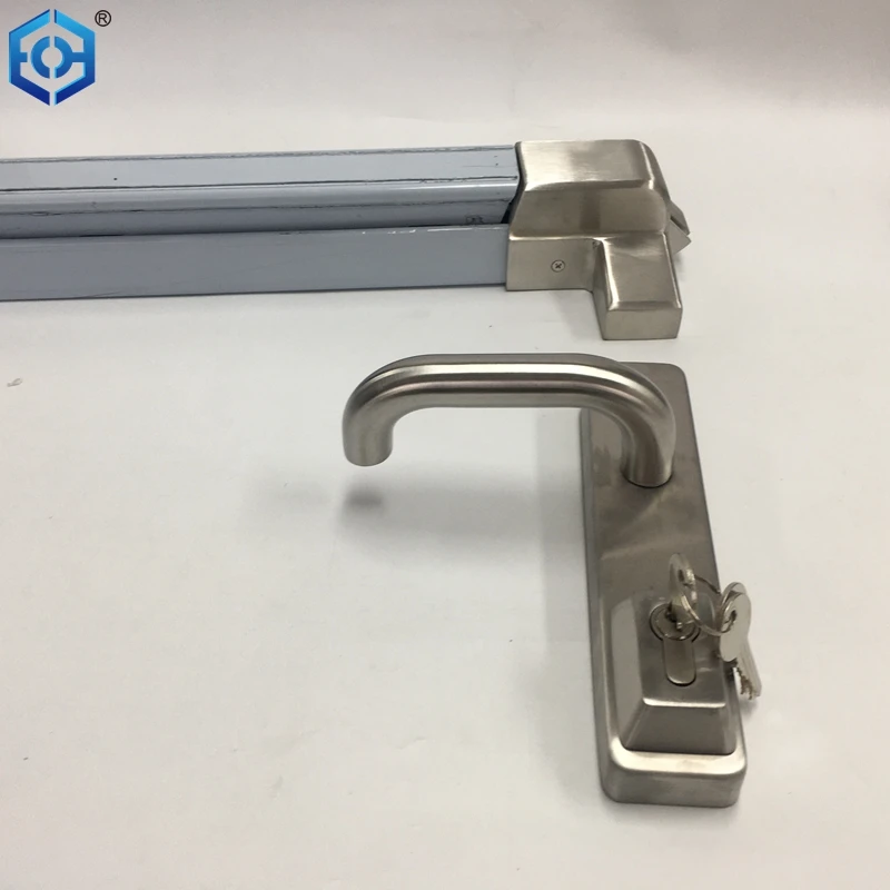 Stainless Steel Push Bar Panic Exit Device With Exterior Lever - Buy ...