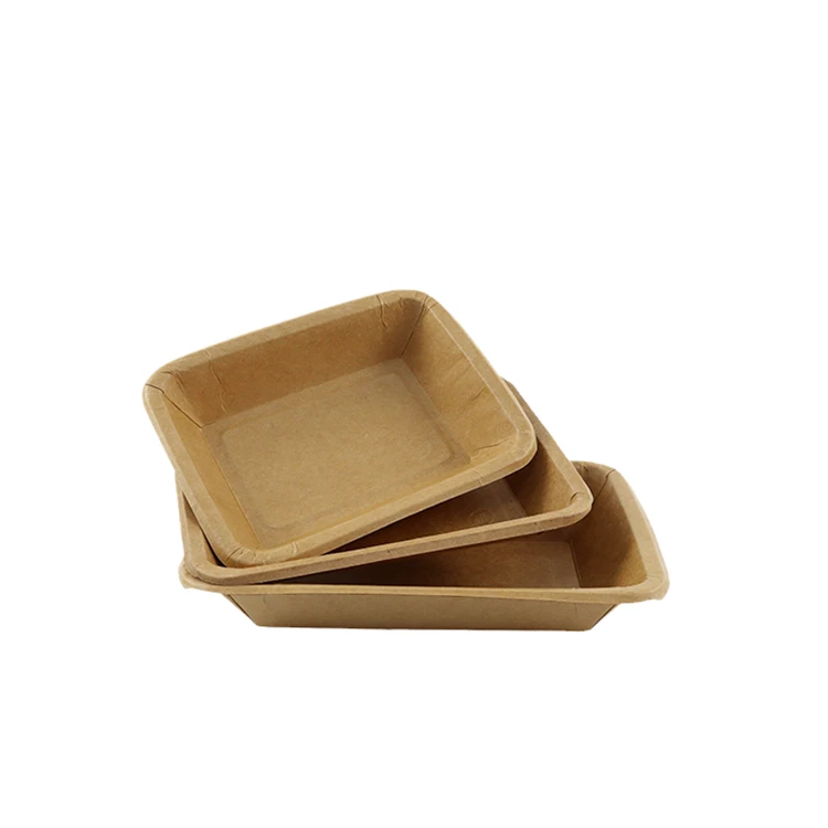 Takeaway Carry Out Paper Tray Fast Food Recycle Paper Tray ...