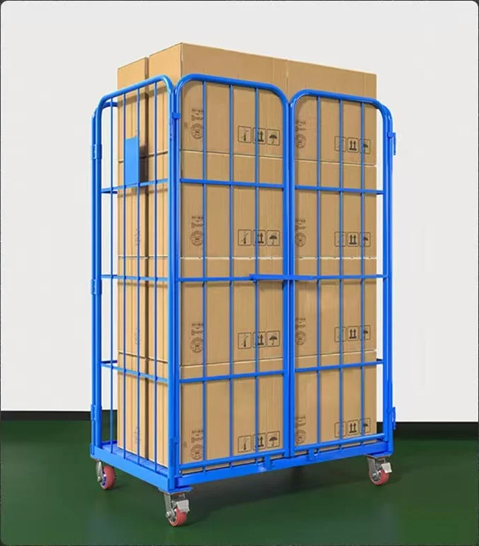 Large Collapsible Moving Mobile Medical Roll Cage Logistics Trolley ...