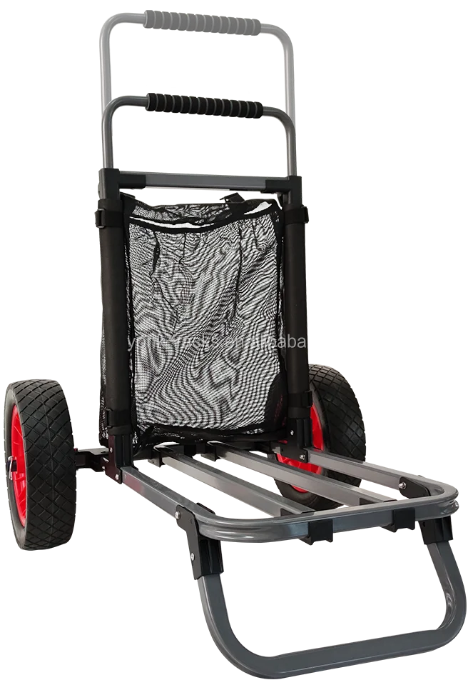 Yonk Folding Beach Cart - Ideal Fishing Trolley with Wheels