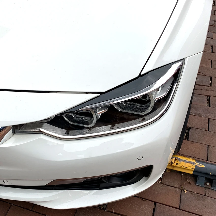 Amp-z F30 Eyebrows Carbon Black Plastic Material Car Kits For Bmw 3 ...