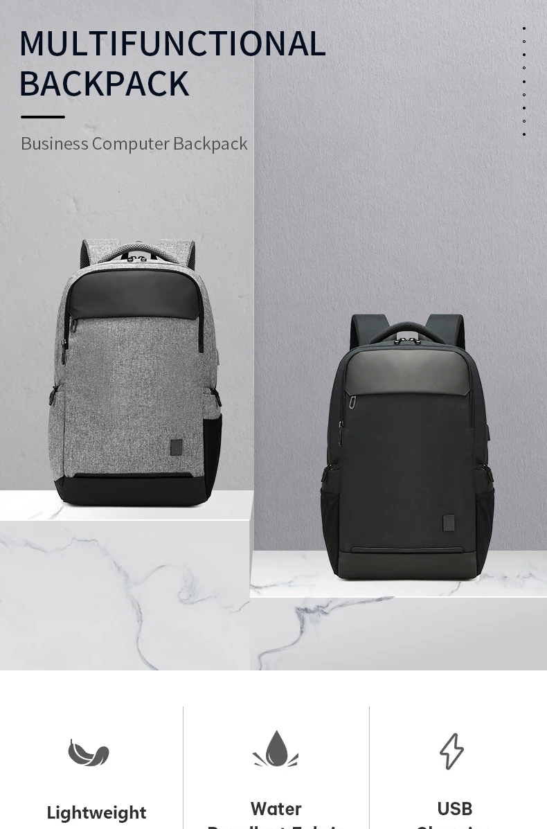 High-end Men's Business Laptop Backpack With Usb Leisure Hiking ...