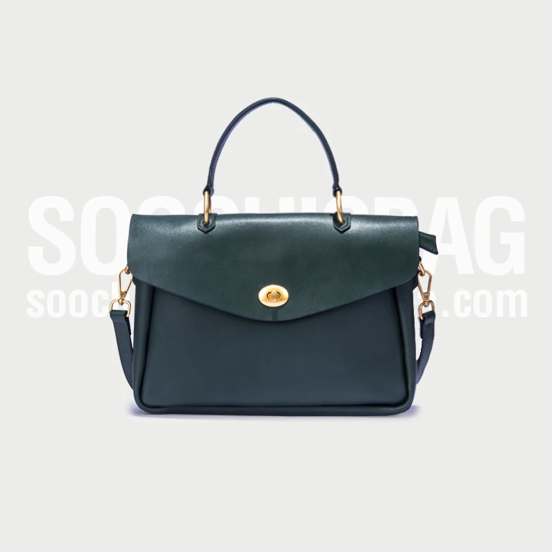 Customized Logo Leather Women Boston Bag Handbags Shoulder Bags in ...