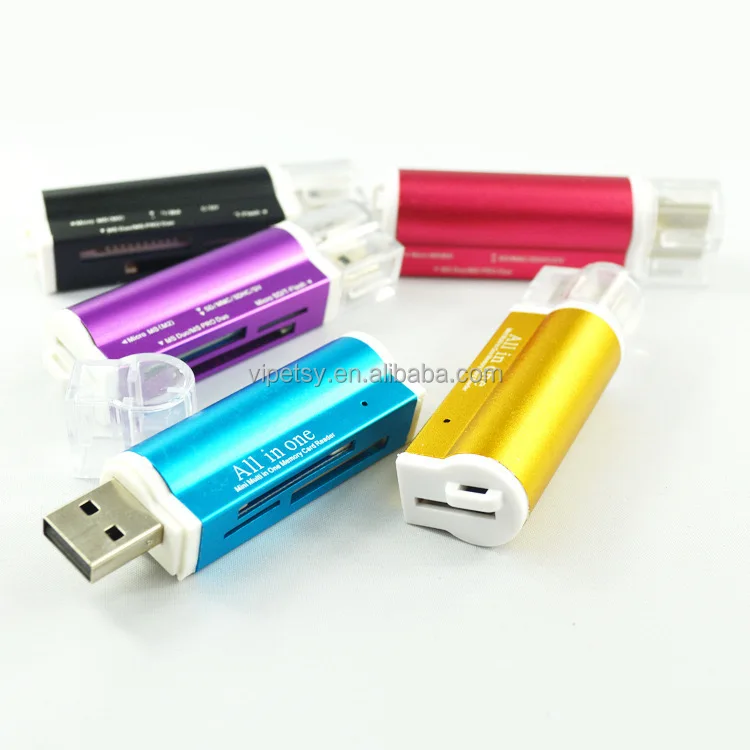 All In One Aluminium Multi Card Reader Metal Usb Stick 1tb 8gb 16gb ...