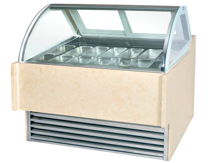 Gelato Display Freezer Luxury Ice Cream Showcase Ice Cream Refrigerator ...