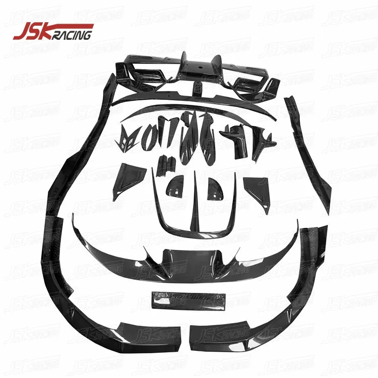 M Style Dry Carbon Fiber Half Body Kits For 2015-2018 Ferrari 488 - Buy ...