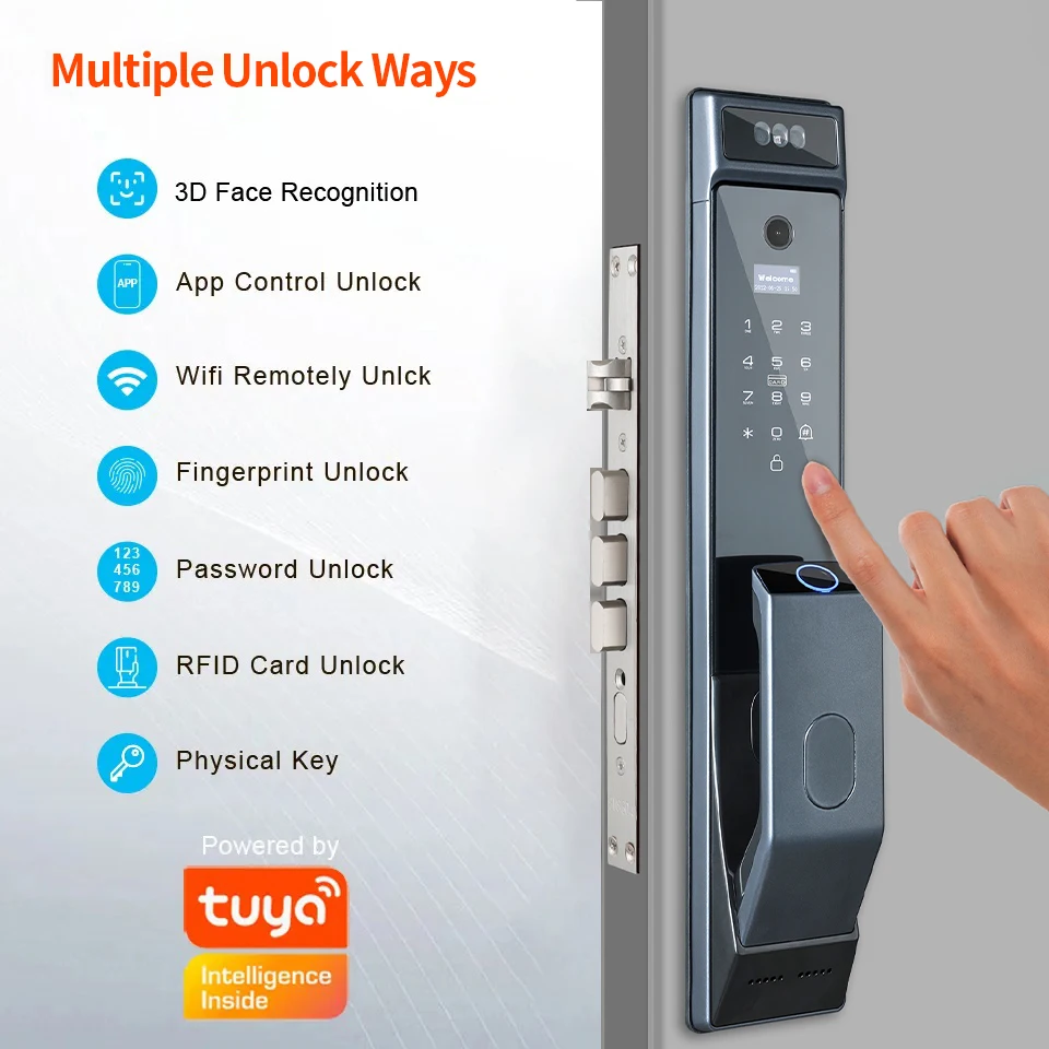 TYSH 3D Face Recognition Smart Door Lock - Secure & Convenient