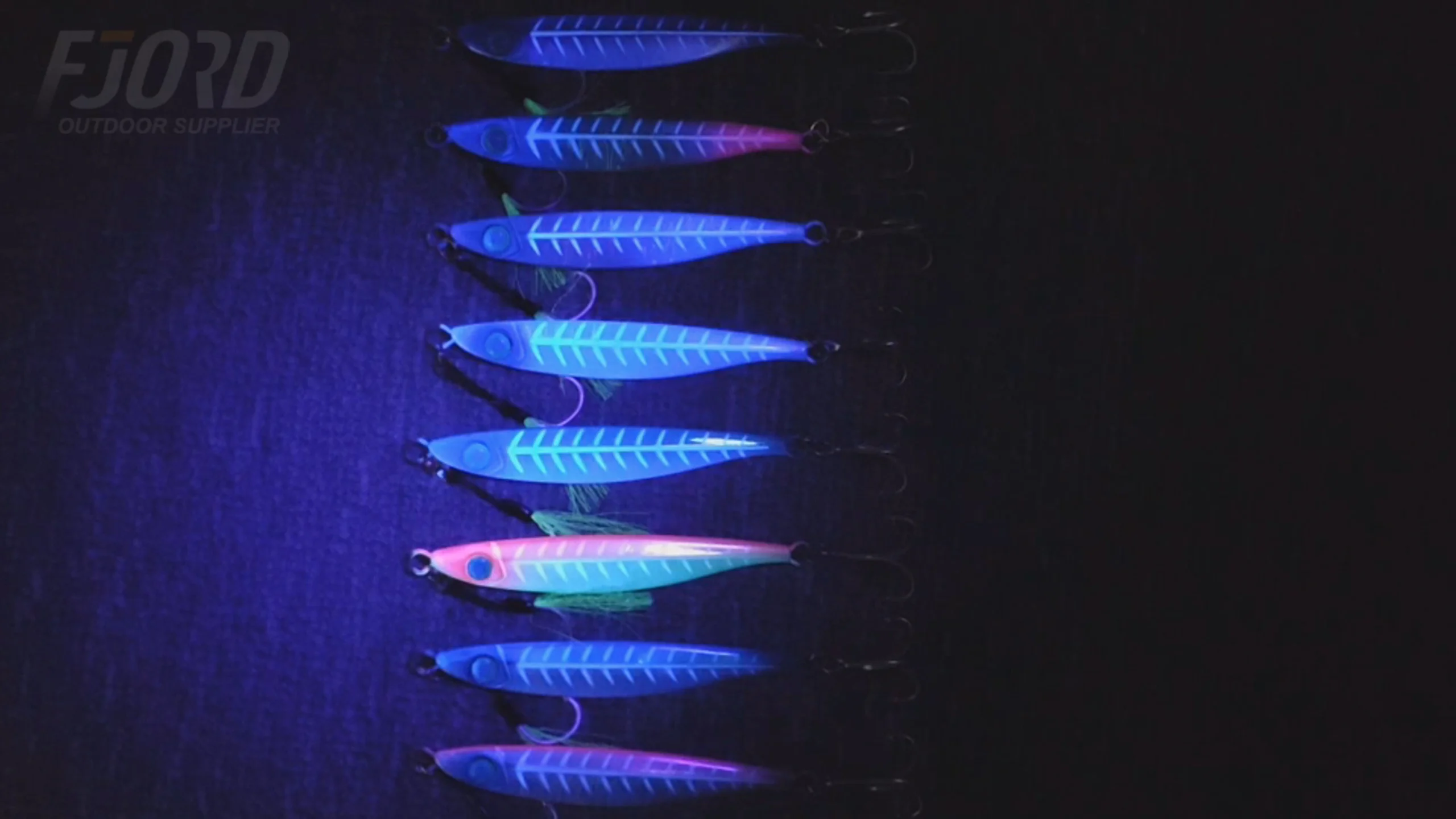 Fjord New Colors Glowing Jig 40g 60g 80g Uv Metal Jigging Lures For ...