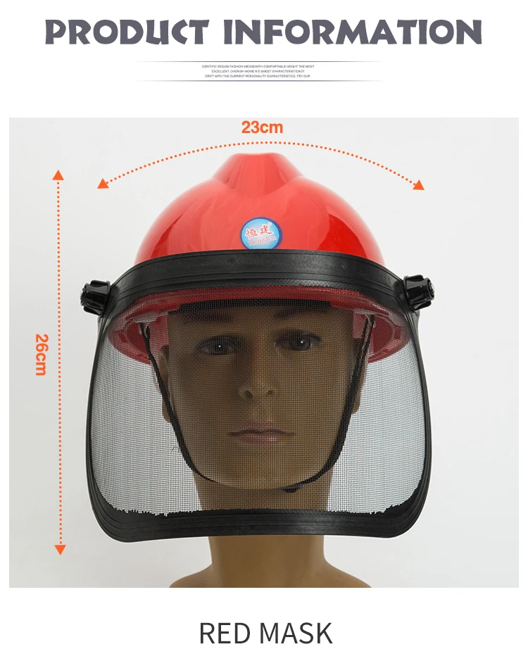 Head-mounted Forestry Helmet with Welding Shield for Safety