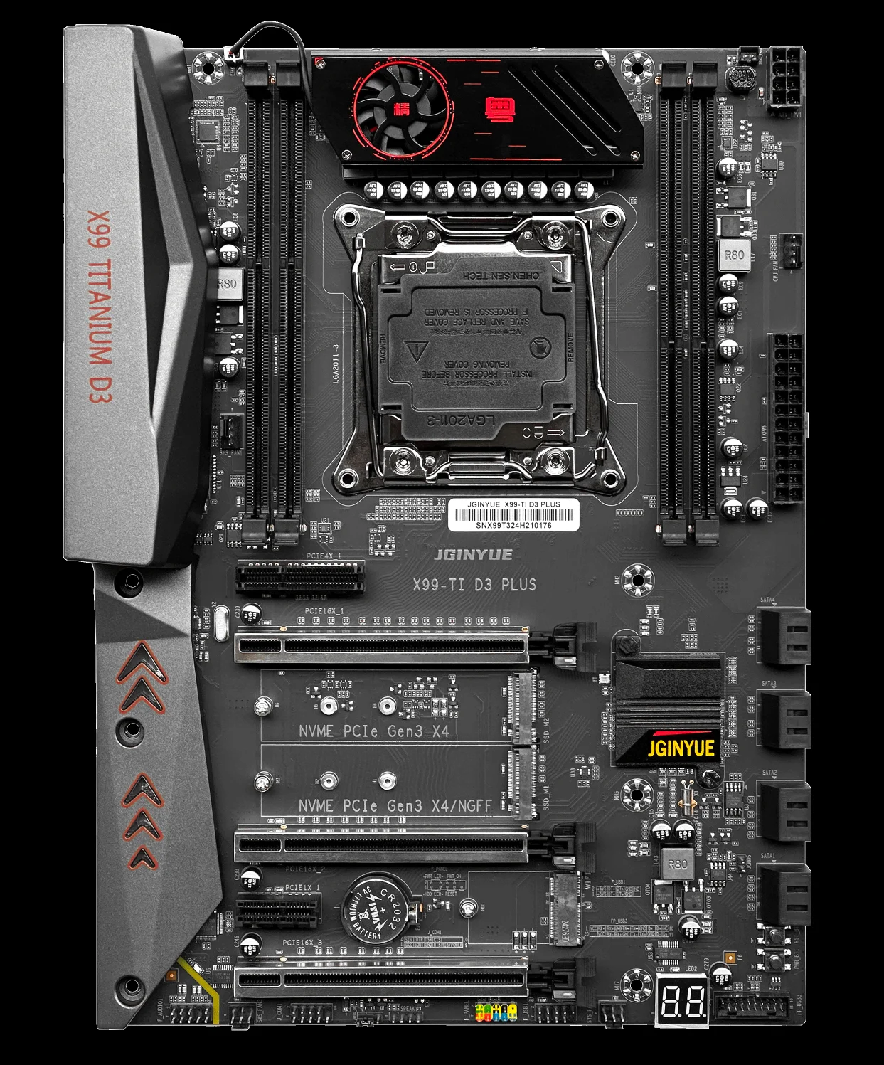 JGINYUE X99 TI D3 PLUS/X99 TI D4 PLUS Motherboard - Intel CPU Support