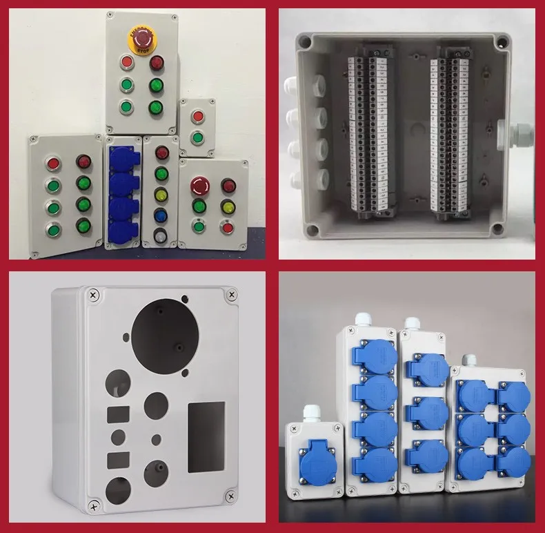 Ip66 Waterproof Abs Plastic Control Box With Hinge Door Junction Boxes ...